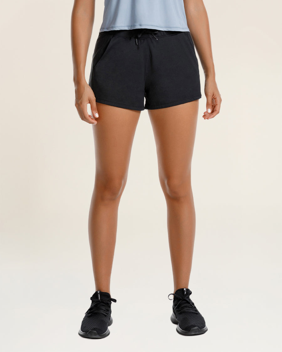Black Running Shorts Women 3" | Workout Shorts for Any Activity – Stelle