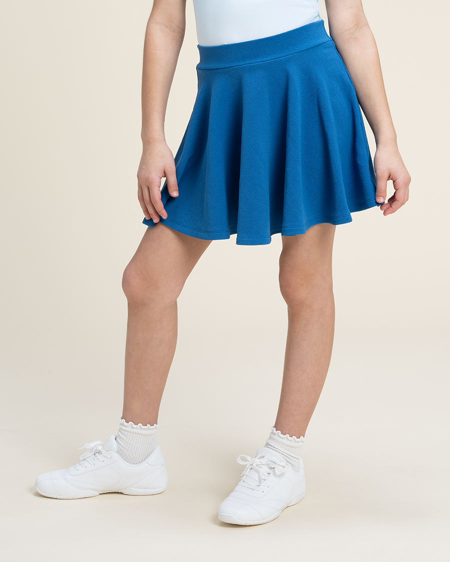 Girls Skater Skirt in Electric Blue | Flared Skorts - Stelle