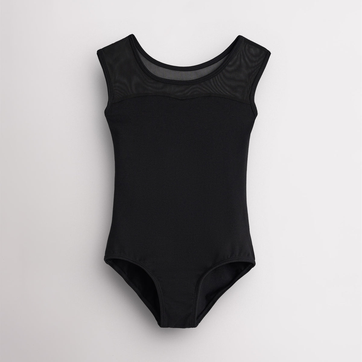 Black Dance Leotards for Girls | Mesh Insert Tank Style – Stelle