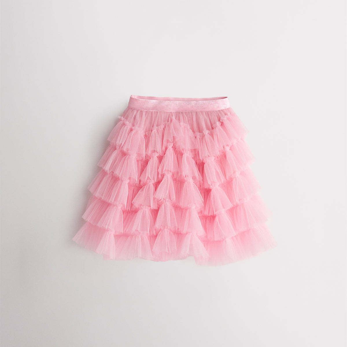 Stelle® Tulle Much Girls 5-Tier Mesh Tutu Skirt in Pink